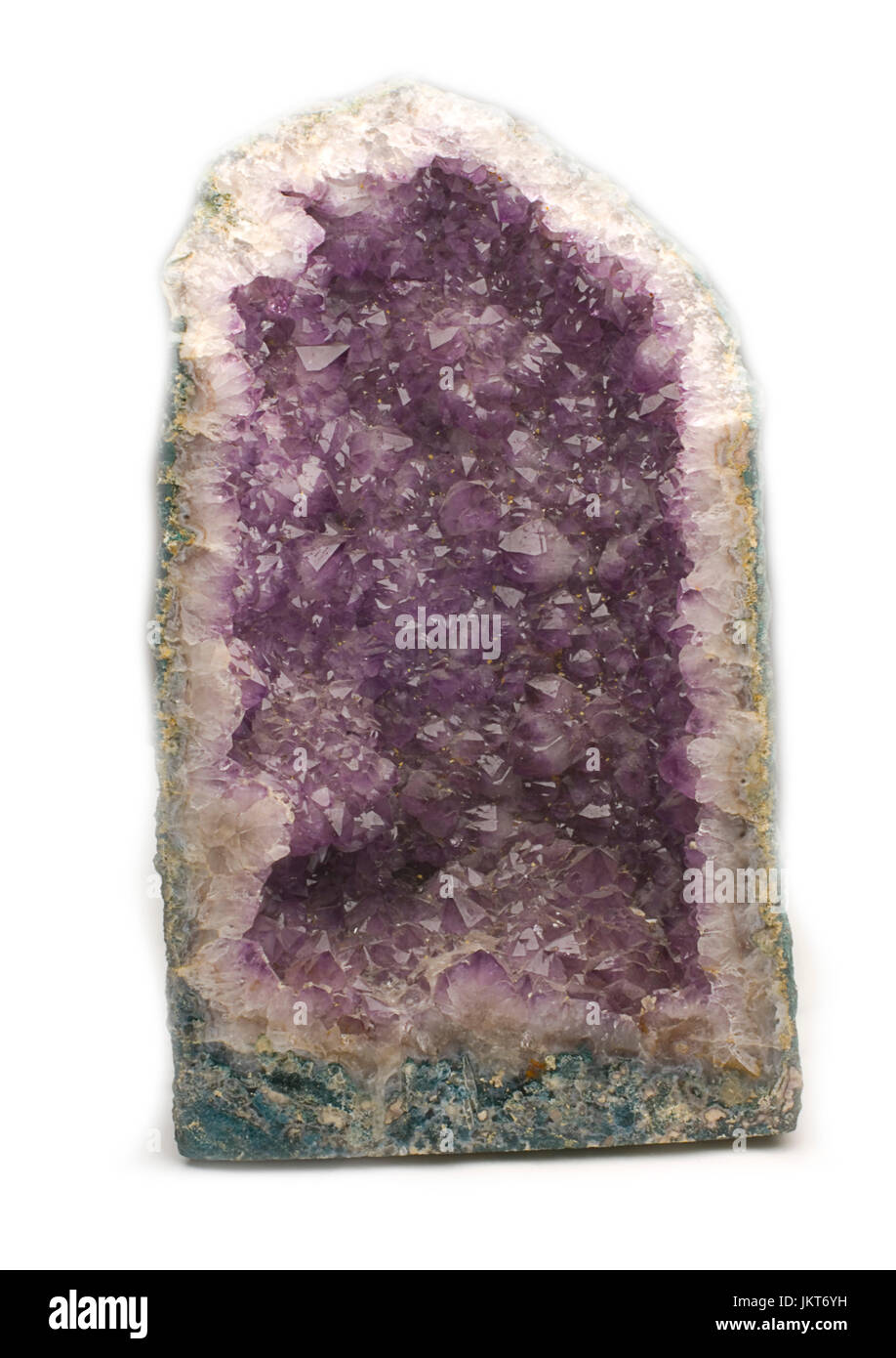 Natural purple rough amethyst Cut Out Stock Images & Pictures - Alamy