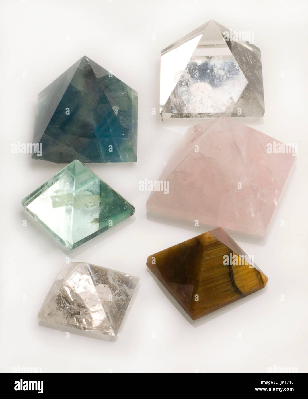 Rock crystal object on white background not cut out Stock Photo - Alamy