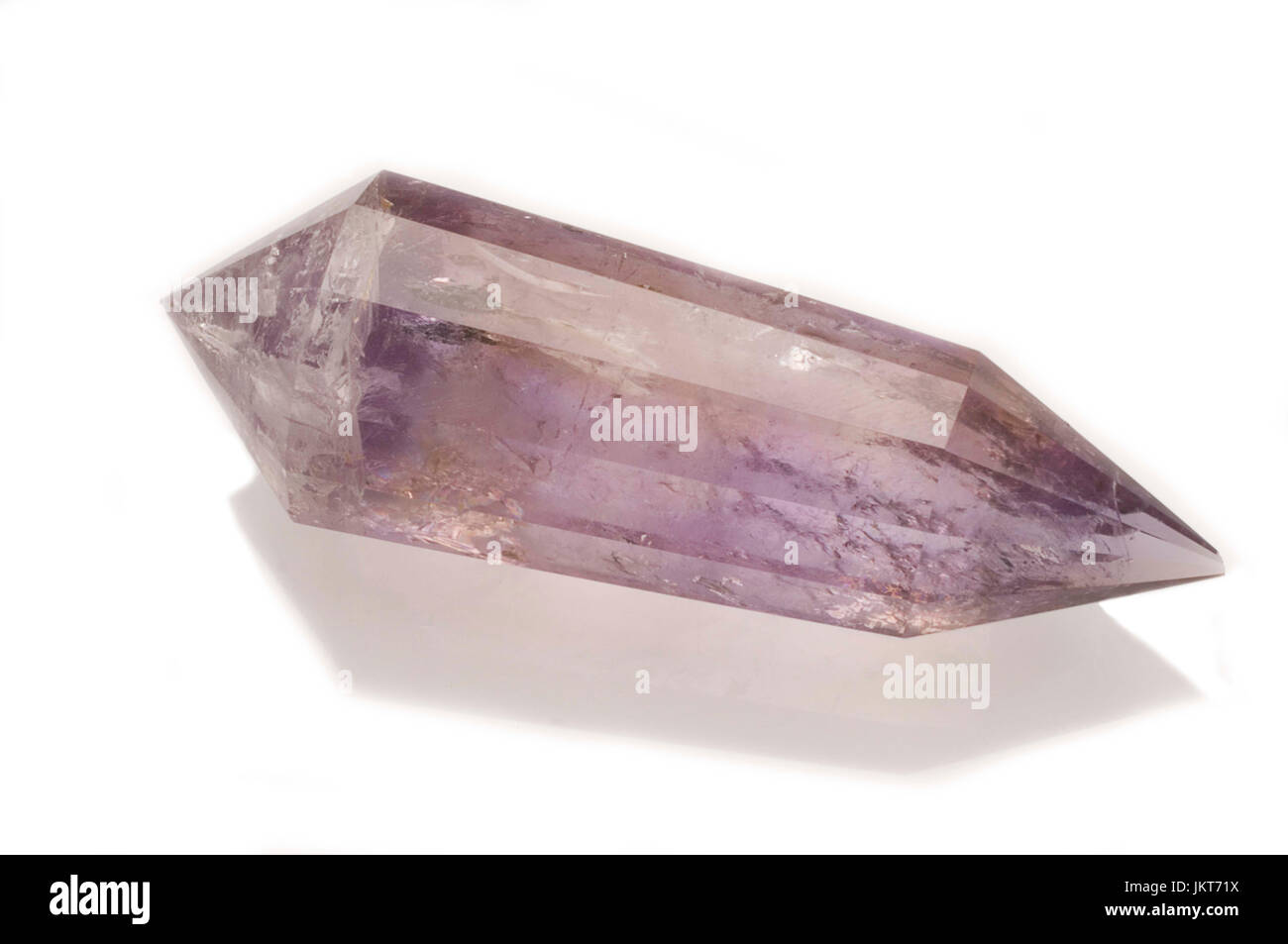 Rock crystal object on white background not cut out Stock Photo - Alamy