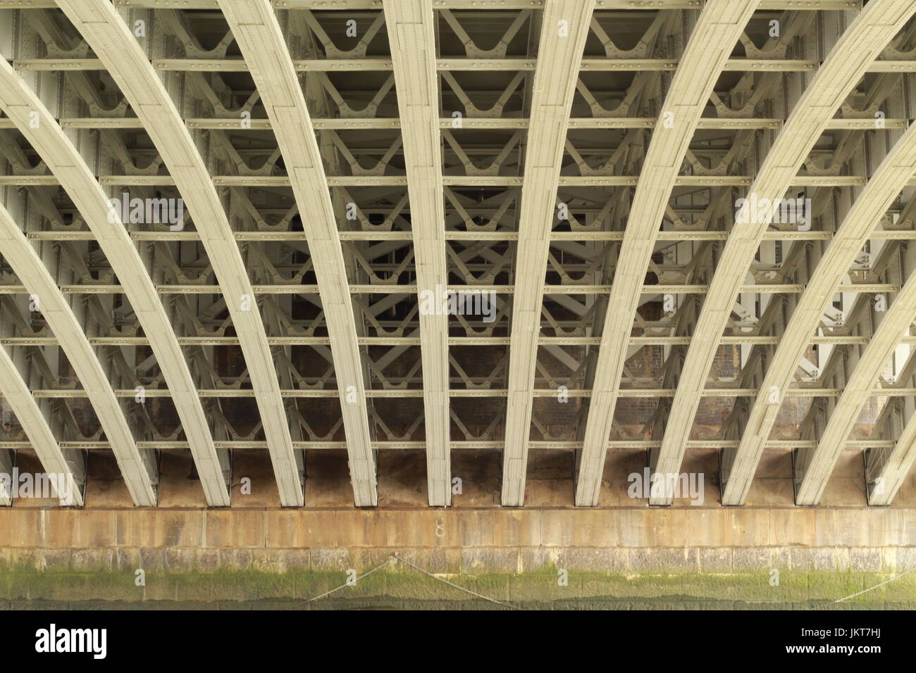 Underneath Blackfriars train bridge Stock Photo - Alamy