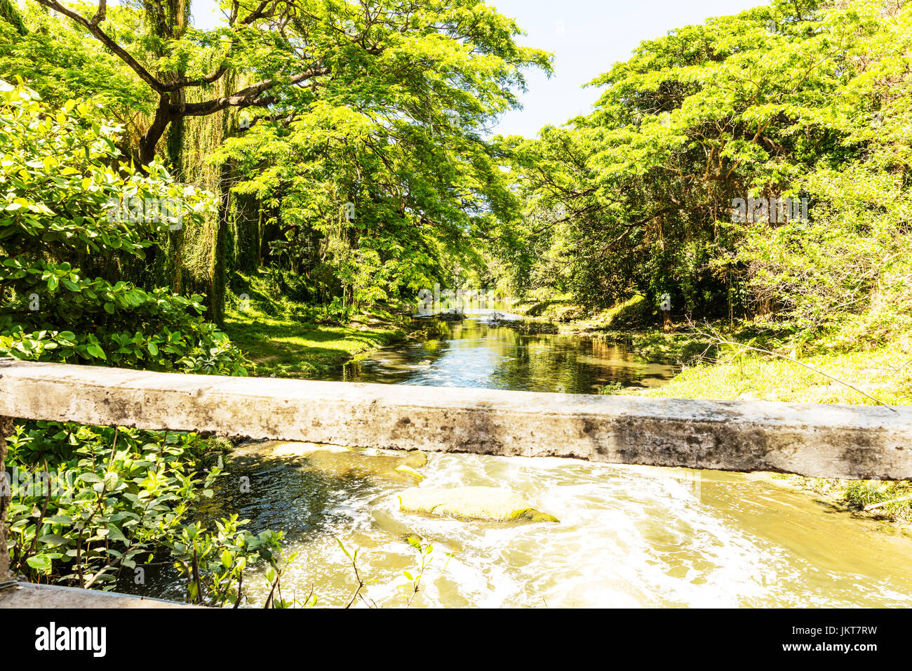 river Almedares in Parque Almedares, Bosque de Habana, Havana, Cuba ...