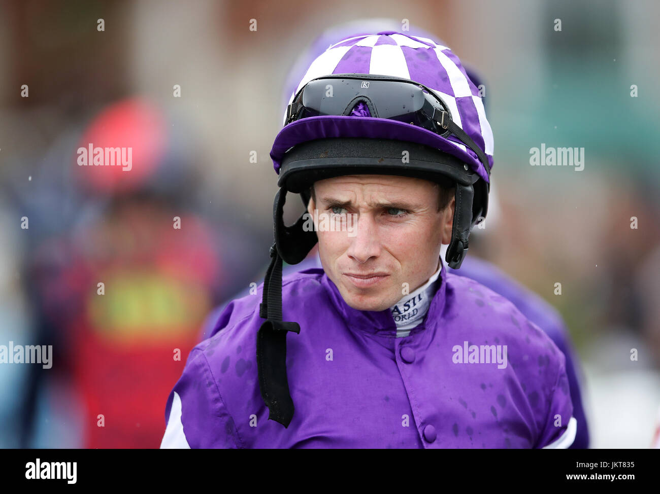 Ryan Moore, jockey at Newbury Racecourse. PRESS ASSOCIATION Photo ...