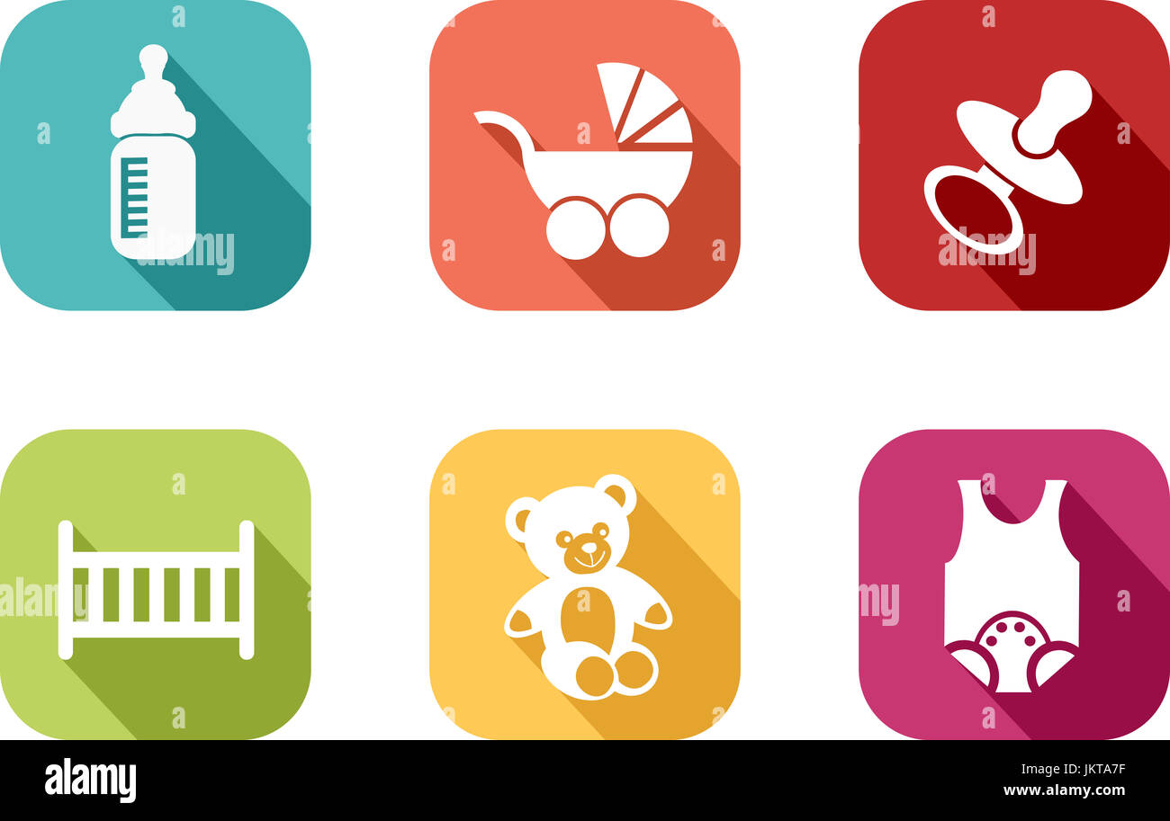 Icon to illustrate babies and toddlers Stock Photo - Alamy