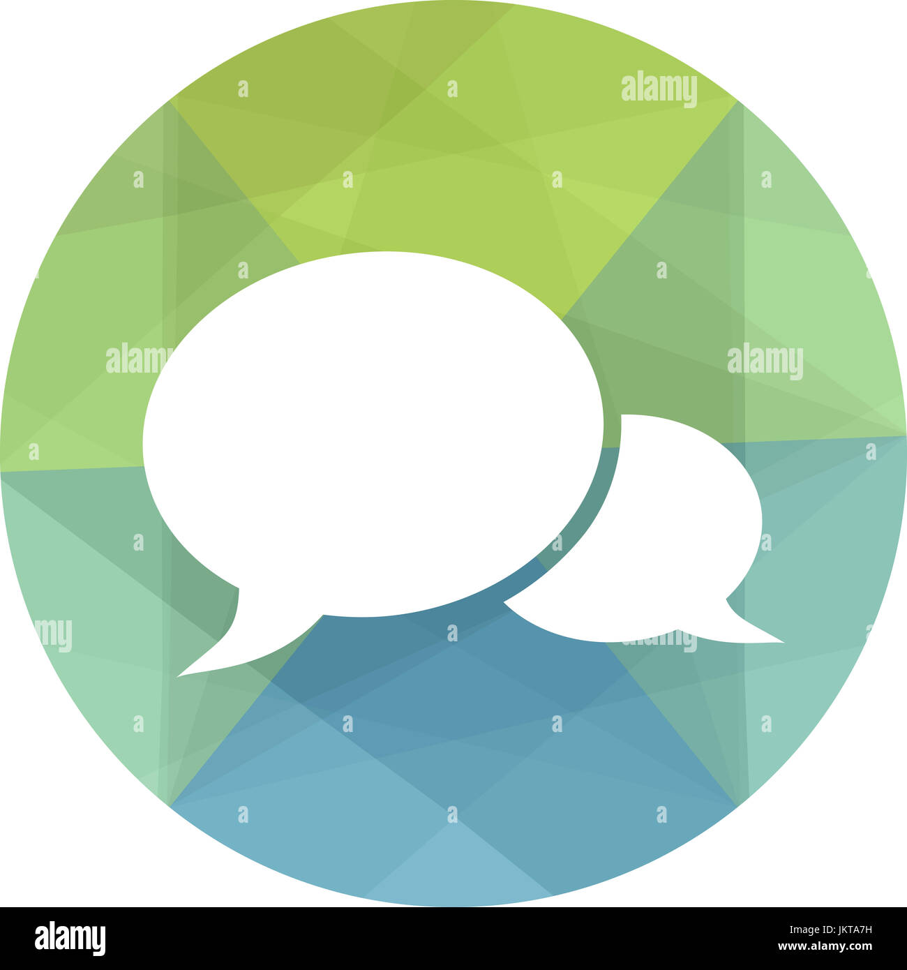 Dialogue Bubble Icon Stock Photo - Alamy