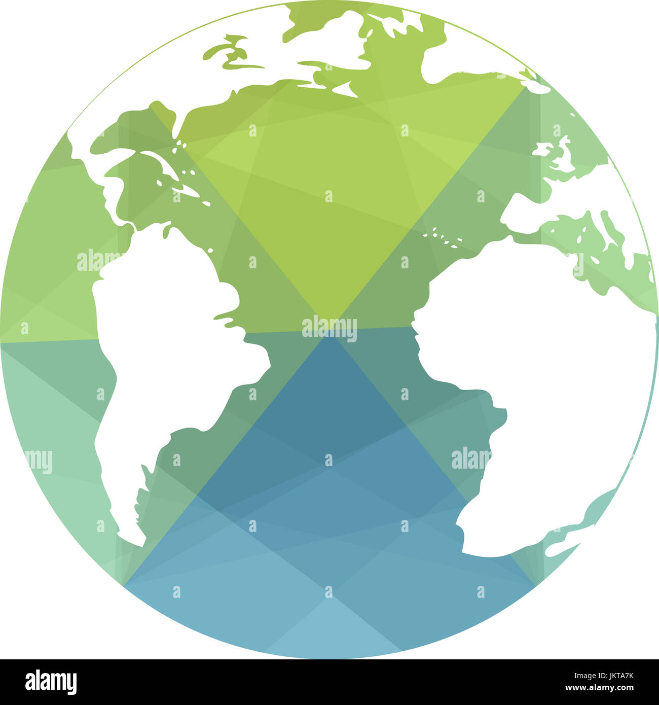 Icon of a terrestrial globe to illustrate our planet Stock Photo - Alamy