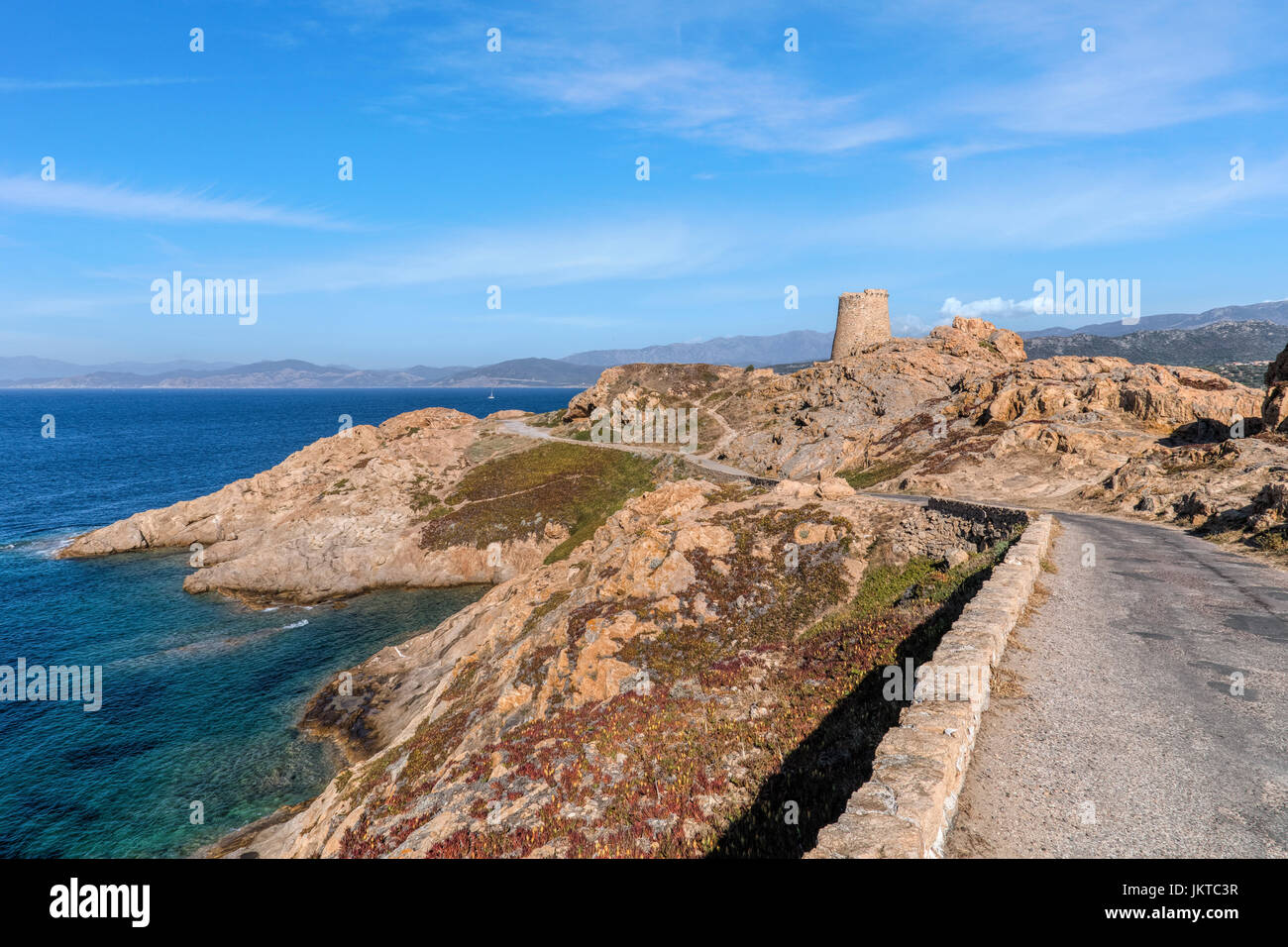 Corsica Lile Rousse Genoese Tower High Resolution Stock Photography and ...