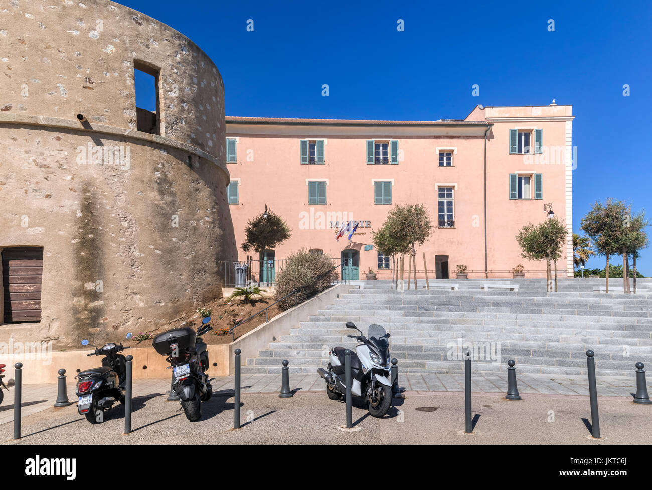 Corsica lile rousse genoese tower hi-res stock photography and images ...