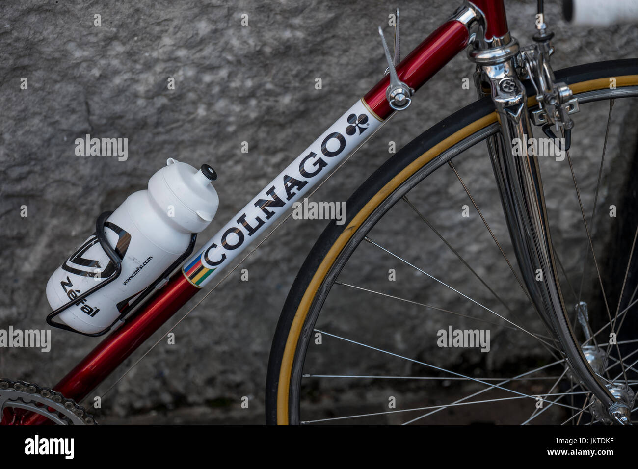 Vintage steel cycle Stock Photo - Alamy