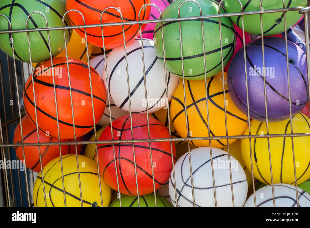 Rubber ball of various color as a background Stock Photo - Alamy