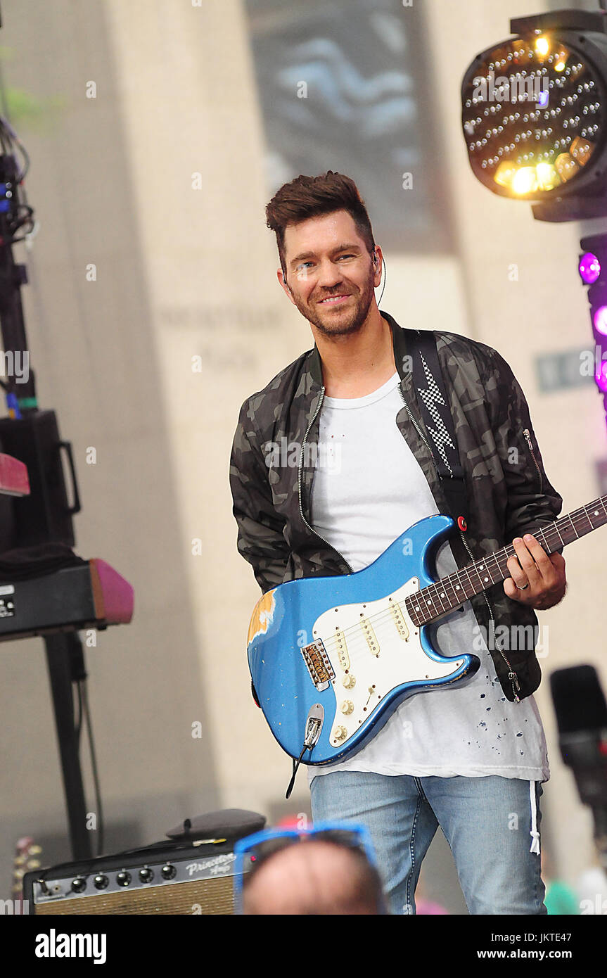 Andy Grammer performing live on NBC's 'Today' show as part of the summer concert series ...