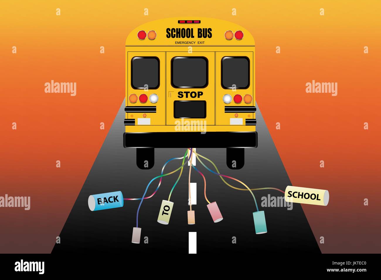 Emergency exit on a bus Stock Vector Images - Alamy