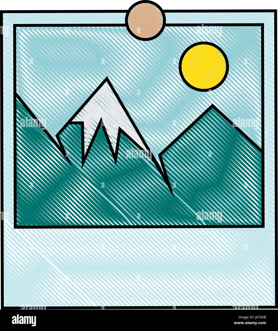 Landscape picture symbol Stock Vector Image & Art - Alamy