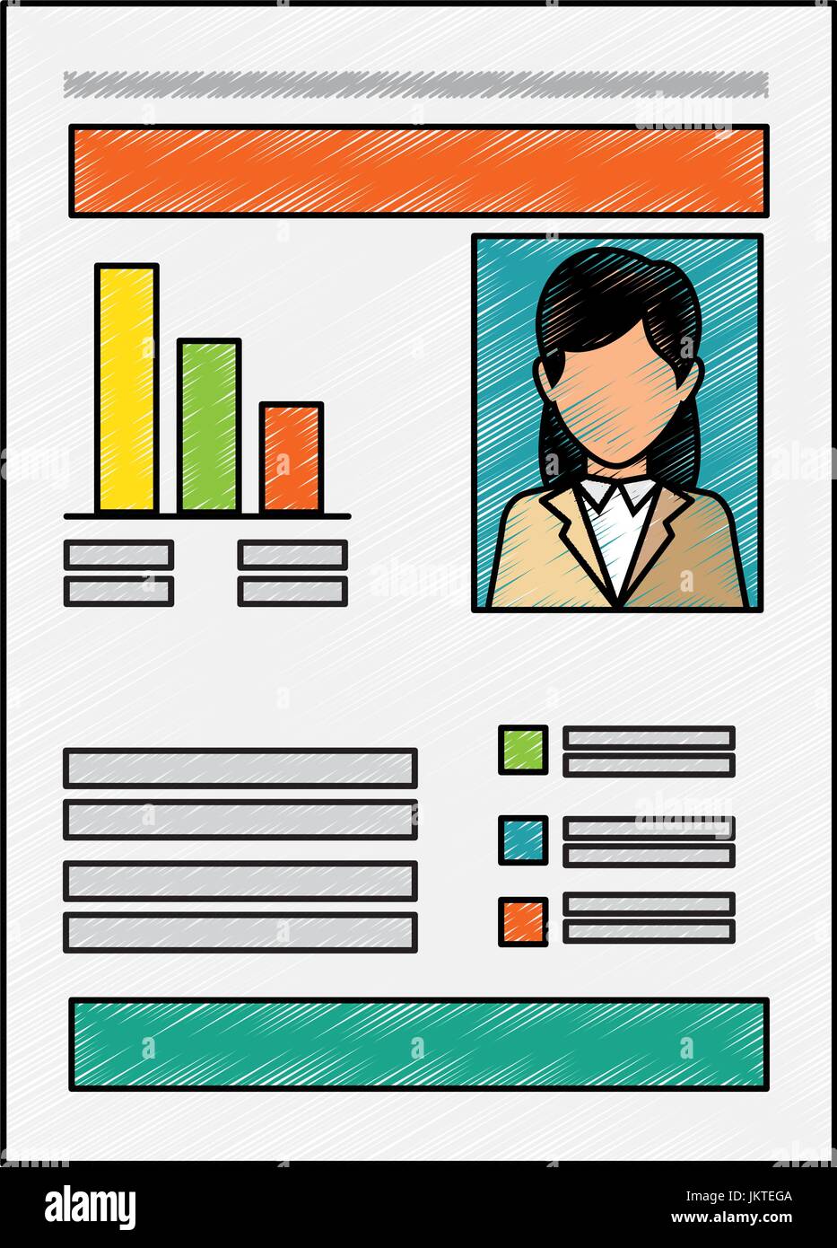 document with Statistical graphs Stock Vector Image & Art - Alamy