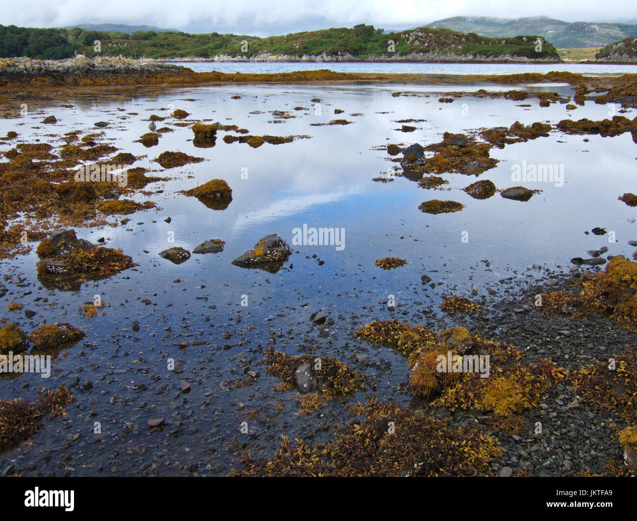 Low view of Loch na Droma Buidhe, Doirlinn, Ardnamurchan Peninsula ...