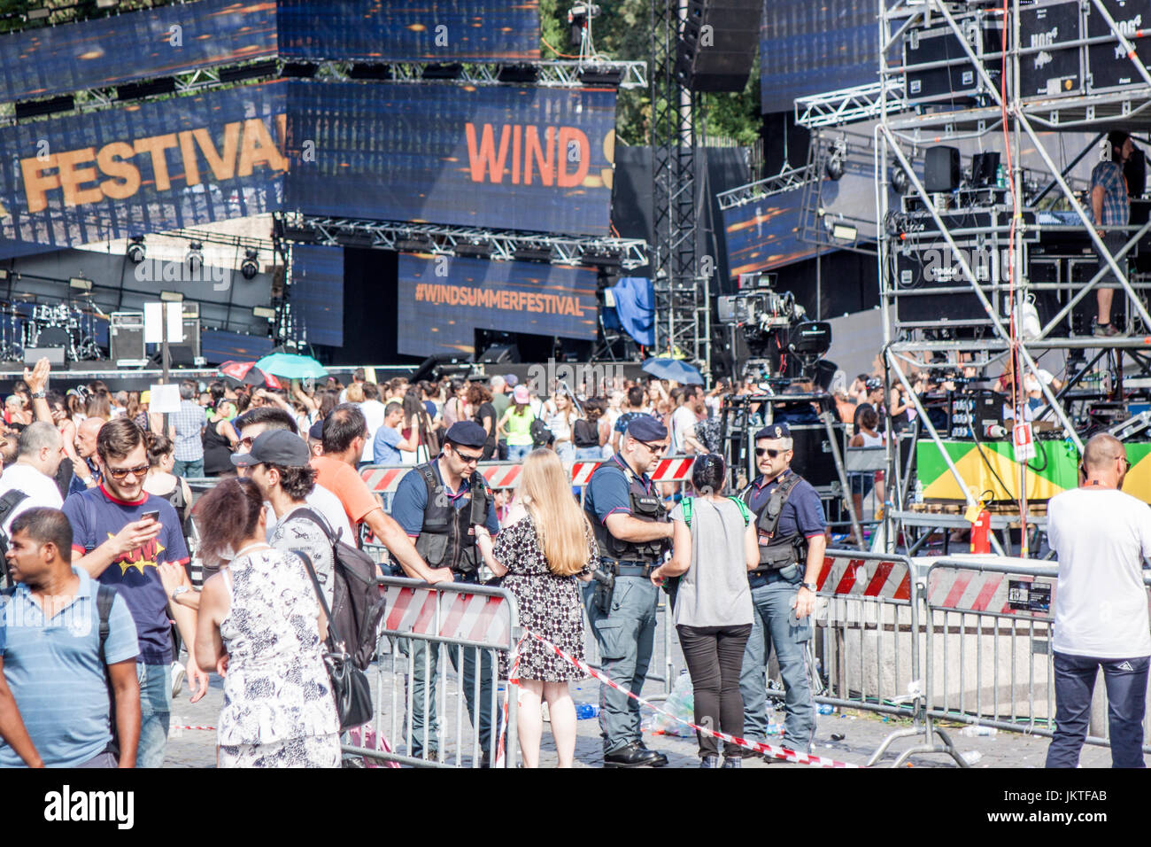 Wind Summer Festival in Rome Stock Photo - Alamy