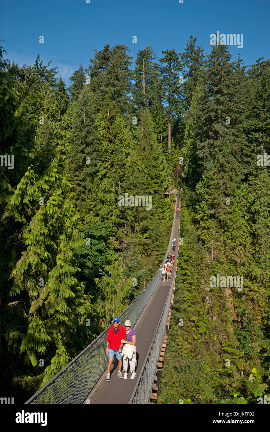 Capilano Suspension Bridge, Vancouver, British Columbia, Canada Stock ...