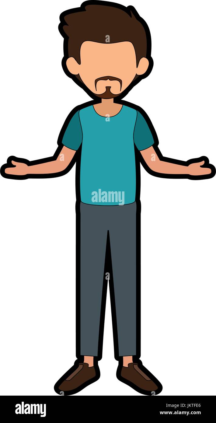 Man cartoon faceless Stock Vector Image & Art - Alamy