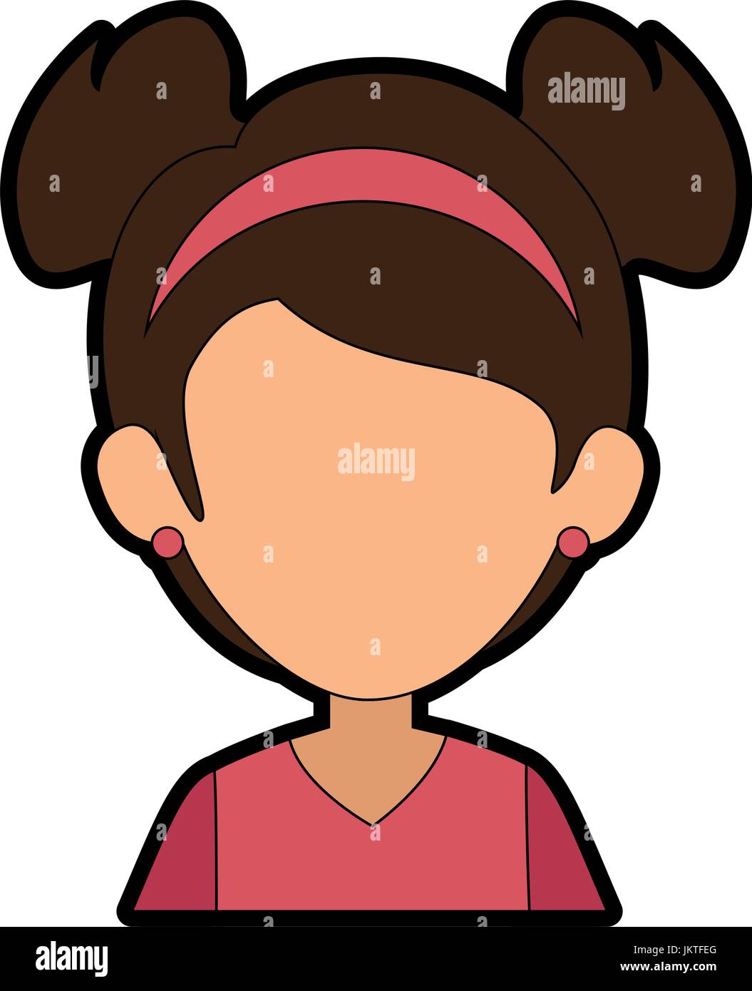 Woman cartoon faceless Stock Vector Image & Art - Alamy