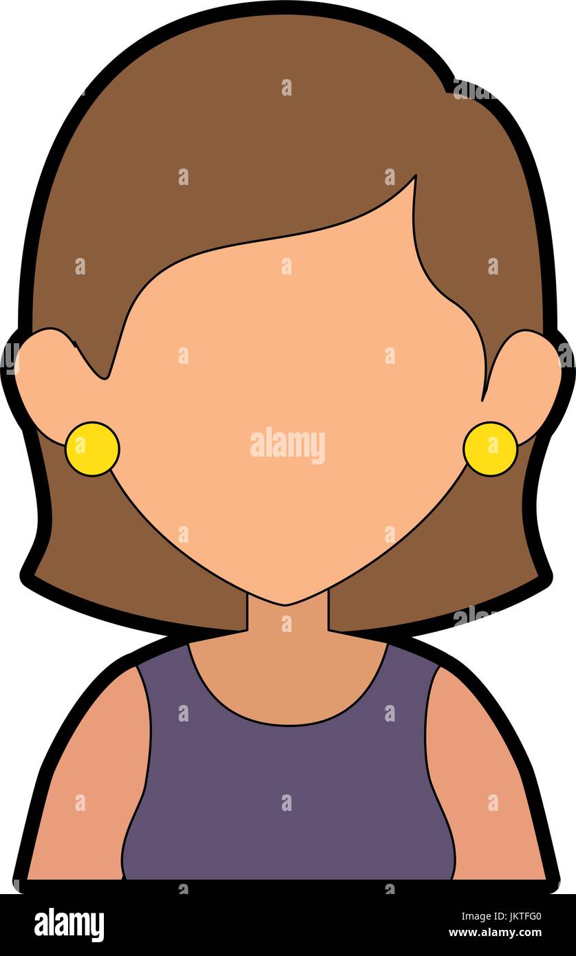 Woman cartoon faceless Stock Vector Image & Art - Alamy