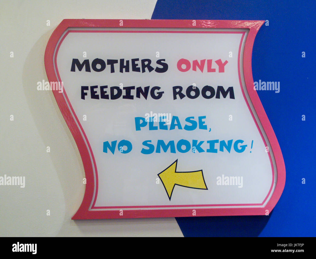 A considerate notice designating a space exclusively for nursing ...