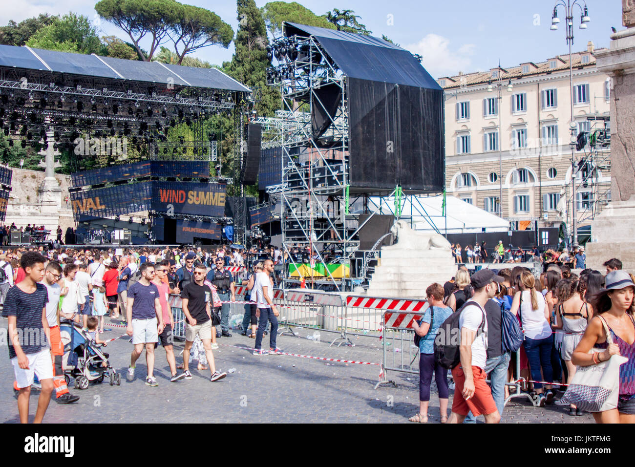 Wind Summer Festival in Rome Stock Photo - Alamy