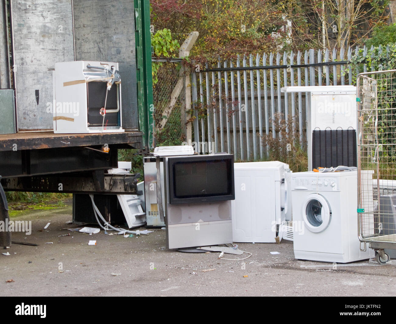 Discarded white goods Stock Photo - Alamy