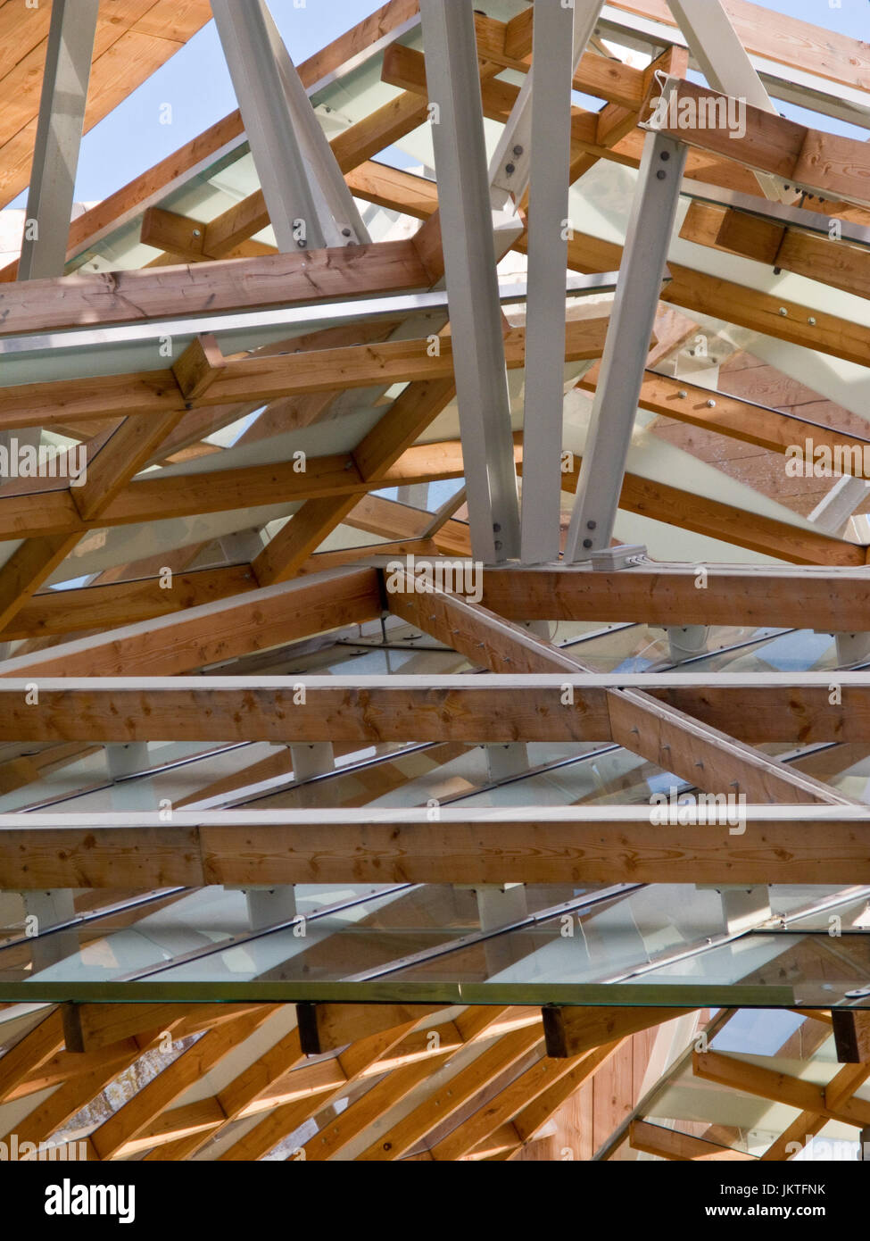 Complex Abstract Roof Detail Stock Photo - Alamy