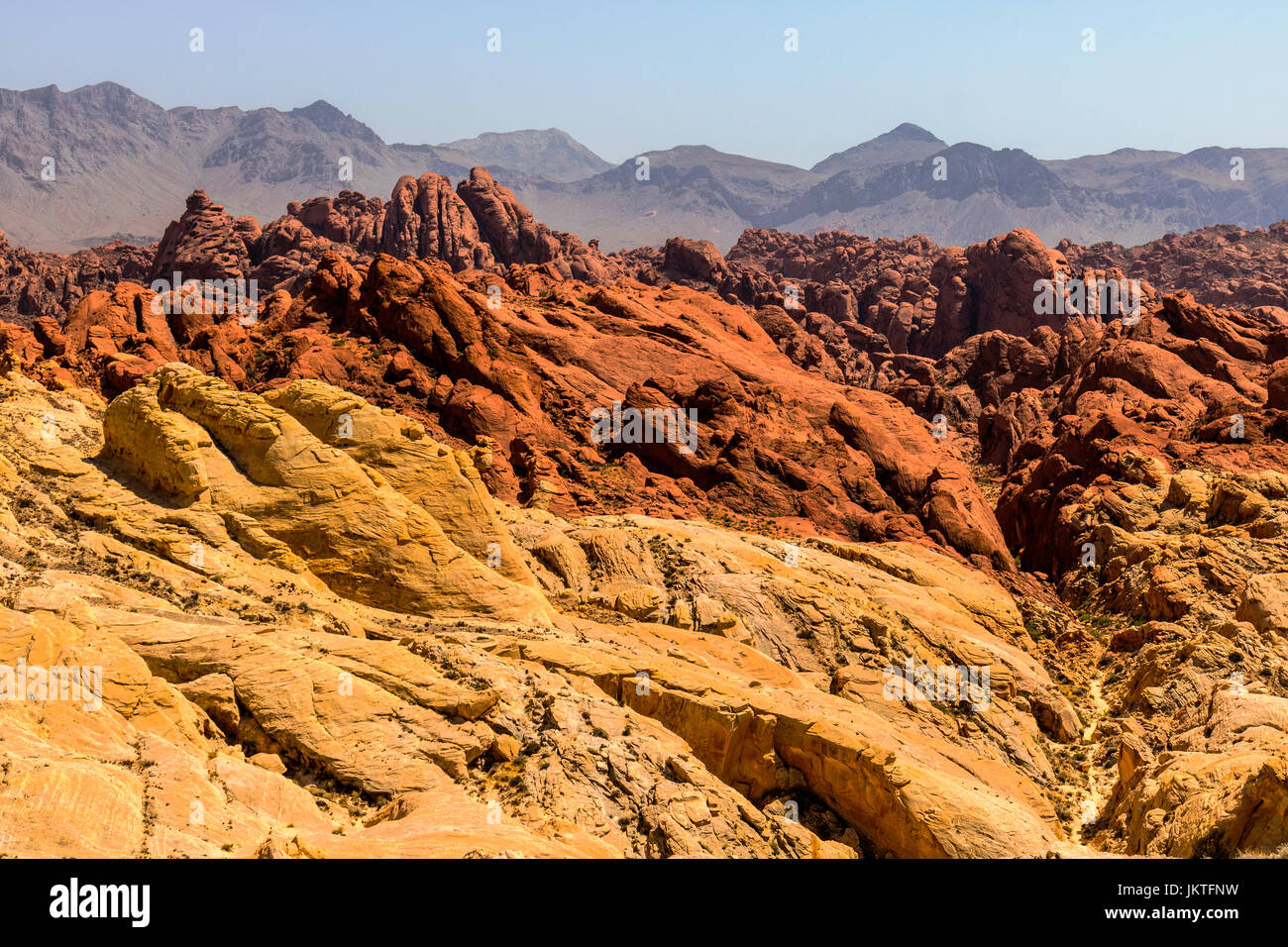 Valley of Fire State Park with 40,000 acres of bright red Aztec ...