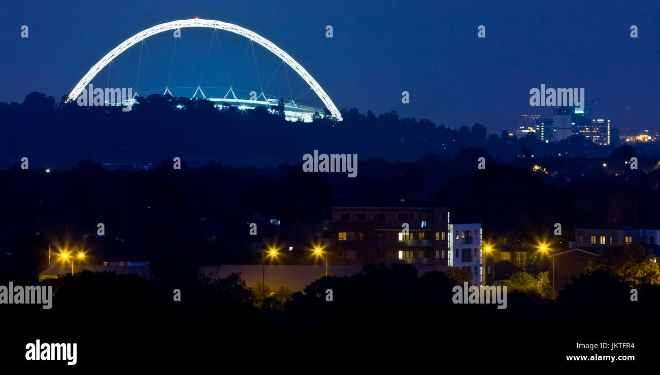 Wembley Arch at night Stock Photo - Alamy