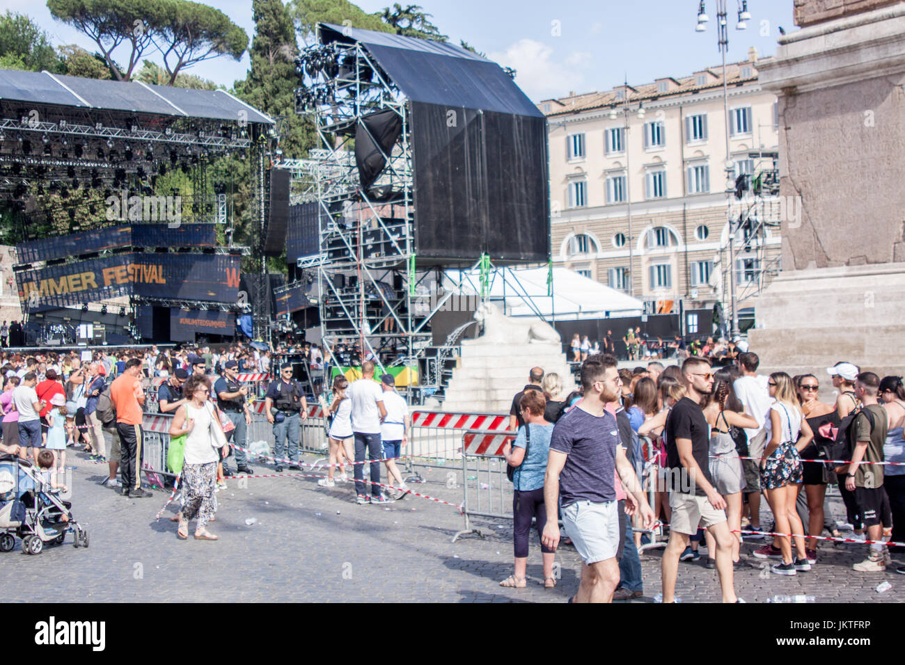 Wind Summer Festival in Rome Stock Photo - Alamy