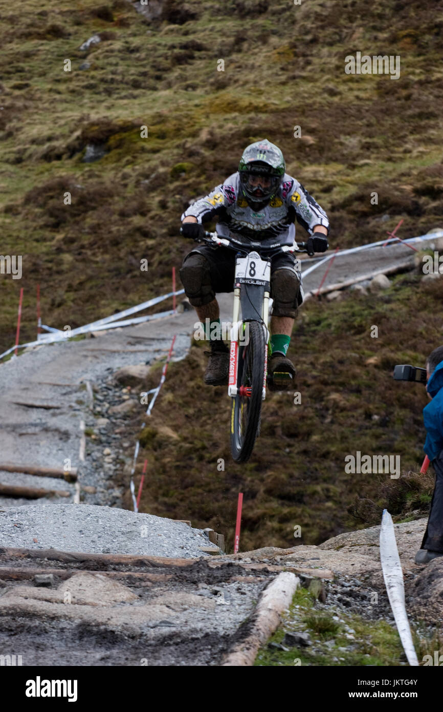 Riders at the Fort William round of the MTB DH World Cup, 2006 Stock Photo - Alamy