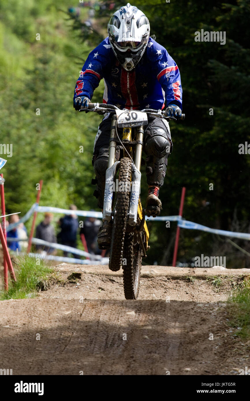 Riders at the Fort William round of the MTB DH World Cup, 2006 Stock Photo - Alamy