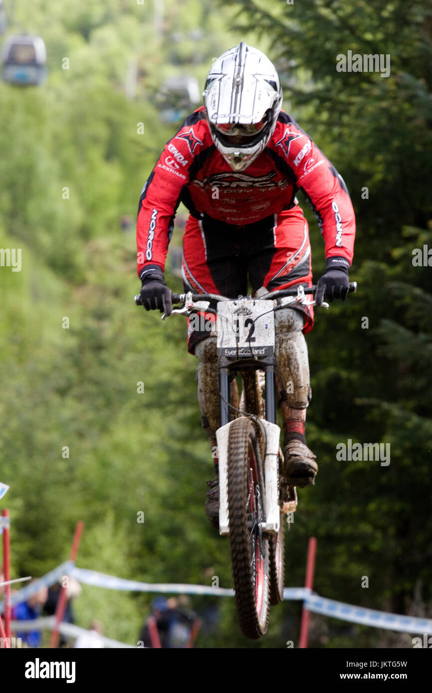 Riders at the Fort William round of the MTB DH World Cup, 2006 Stock Photo - Alamy