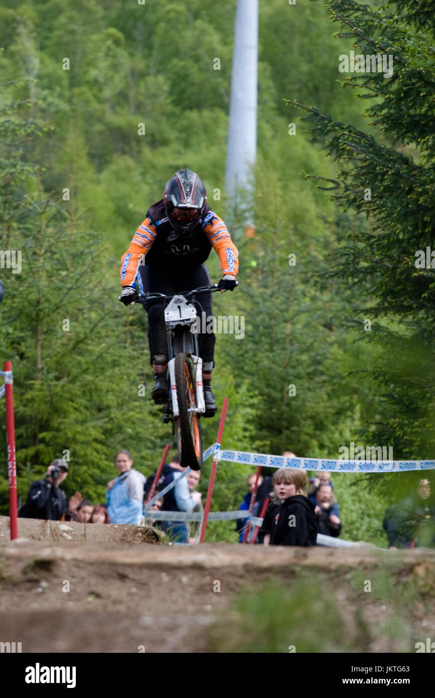 Riders at the Fort William round of the MTB DH World Cup, 2006 Stock Photo - Alamy