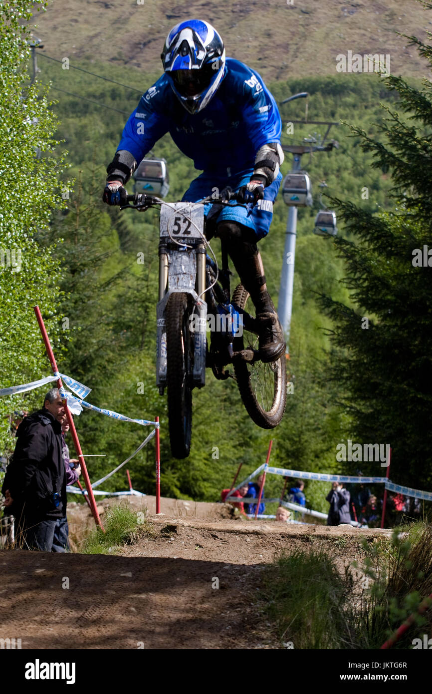 Riders at the Fort William round of the MTB DH World Cup, 2006 Stock Photo - Alamy