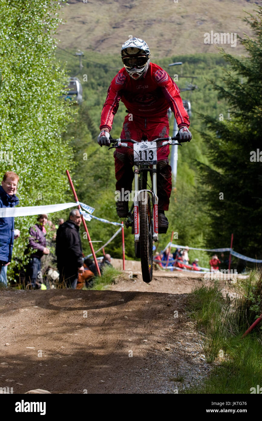 Riders at the Fort William round of the MTB DH World Cup, 2006 Stock Photo - Alamy