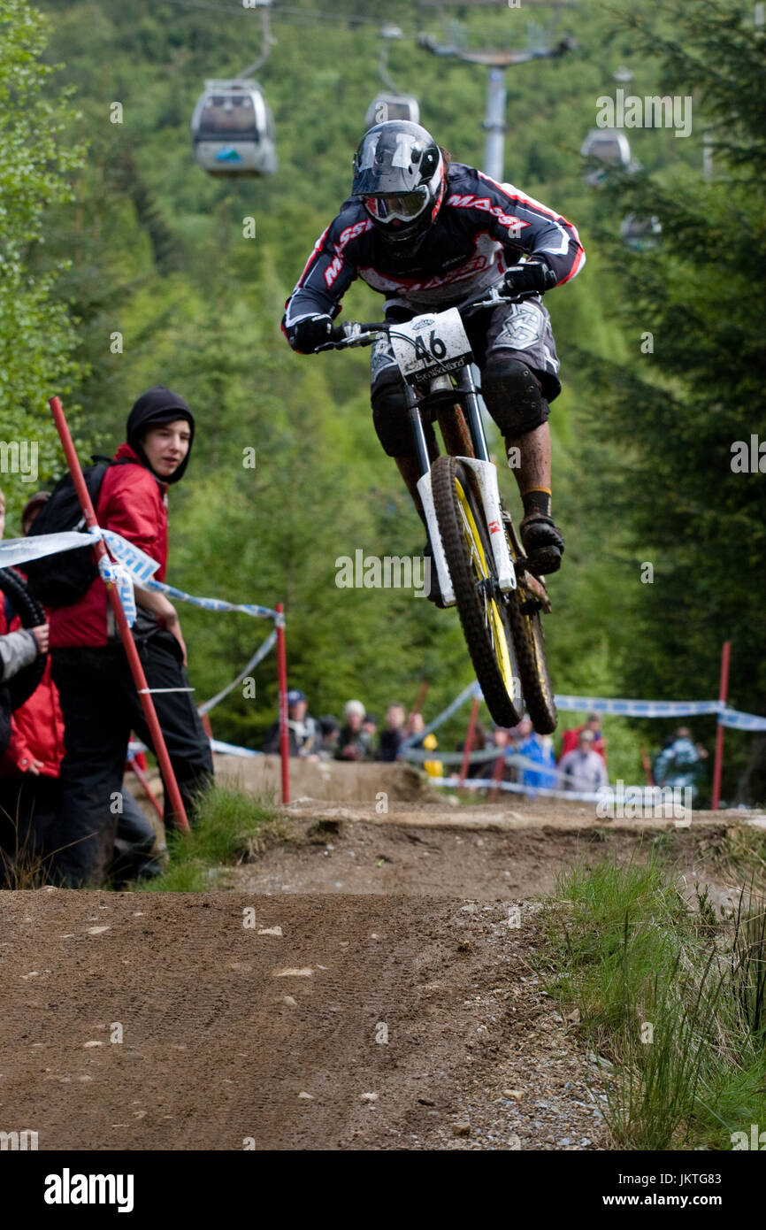 Riders at the Fort William round of the MTB DH World Cup, 2006 Stock Photo - Alamy