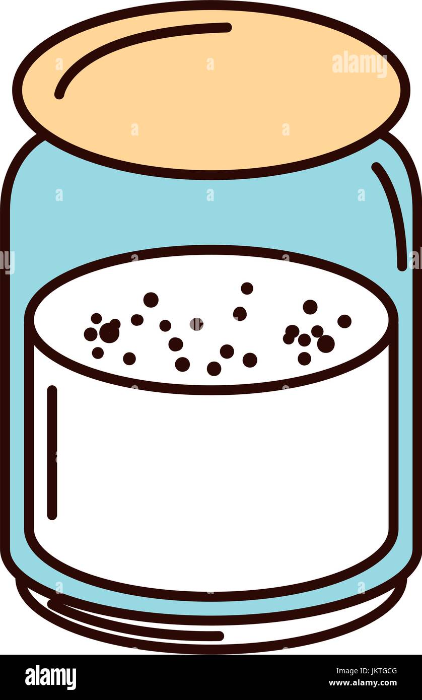 mason jar with ingredient kitchen Stock Vector Image & Art - Alamy