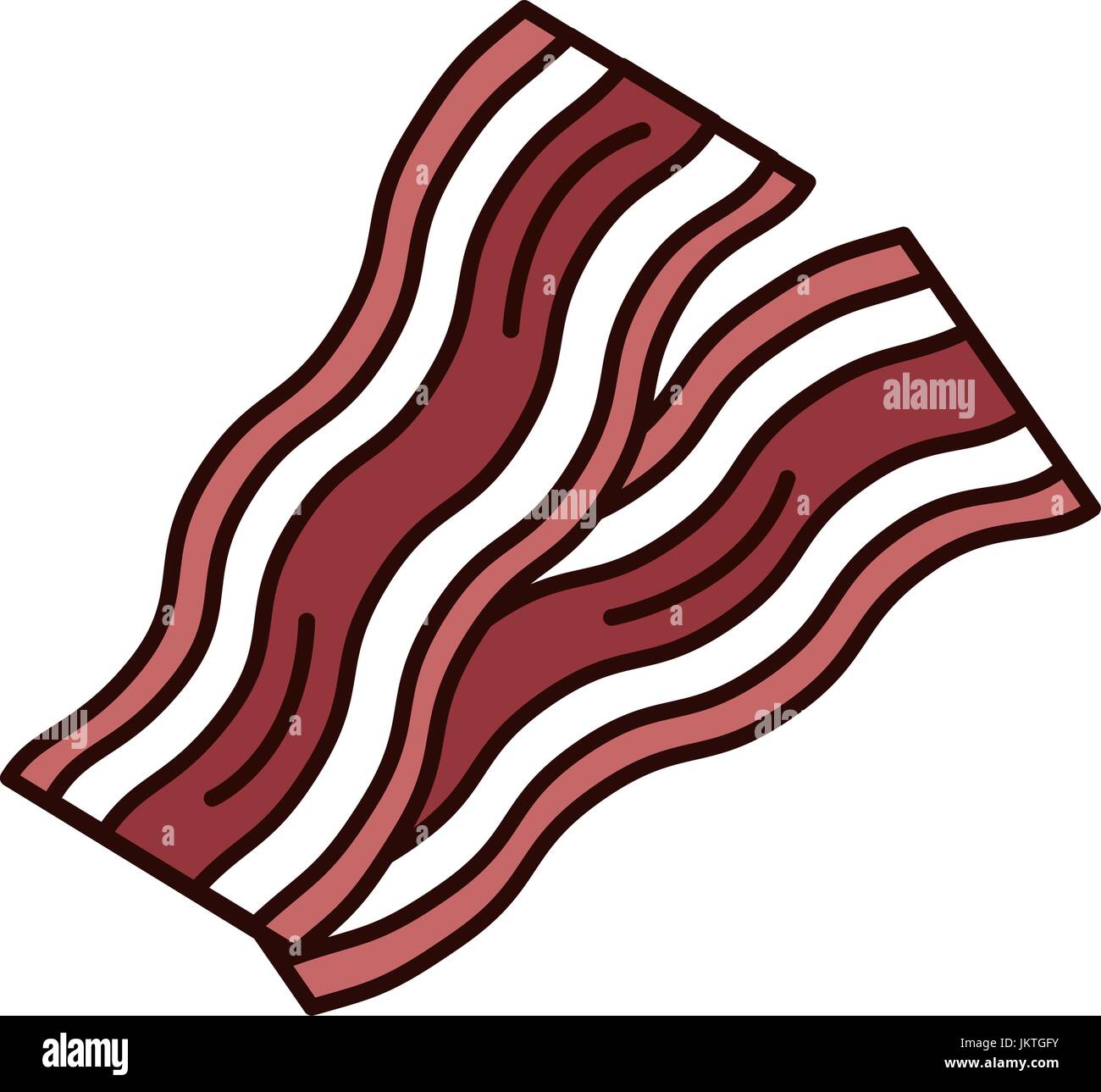 Cook crispy bacon Stock Vector Images - Alamy