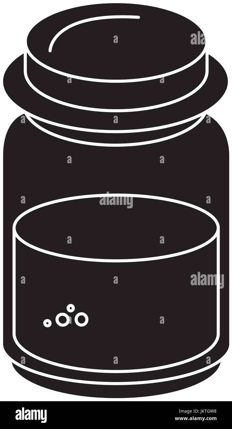 mason jar with ingredient kitchen Stock Vector Image & Art - Alamy