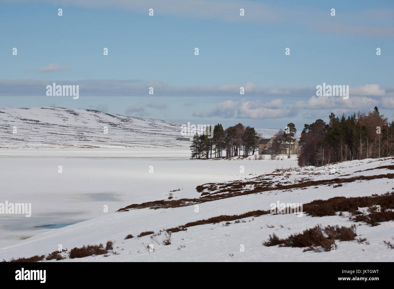 Loch Ruthven in Winter Stock Photo - Alamy