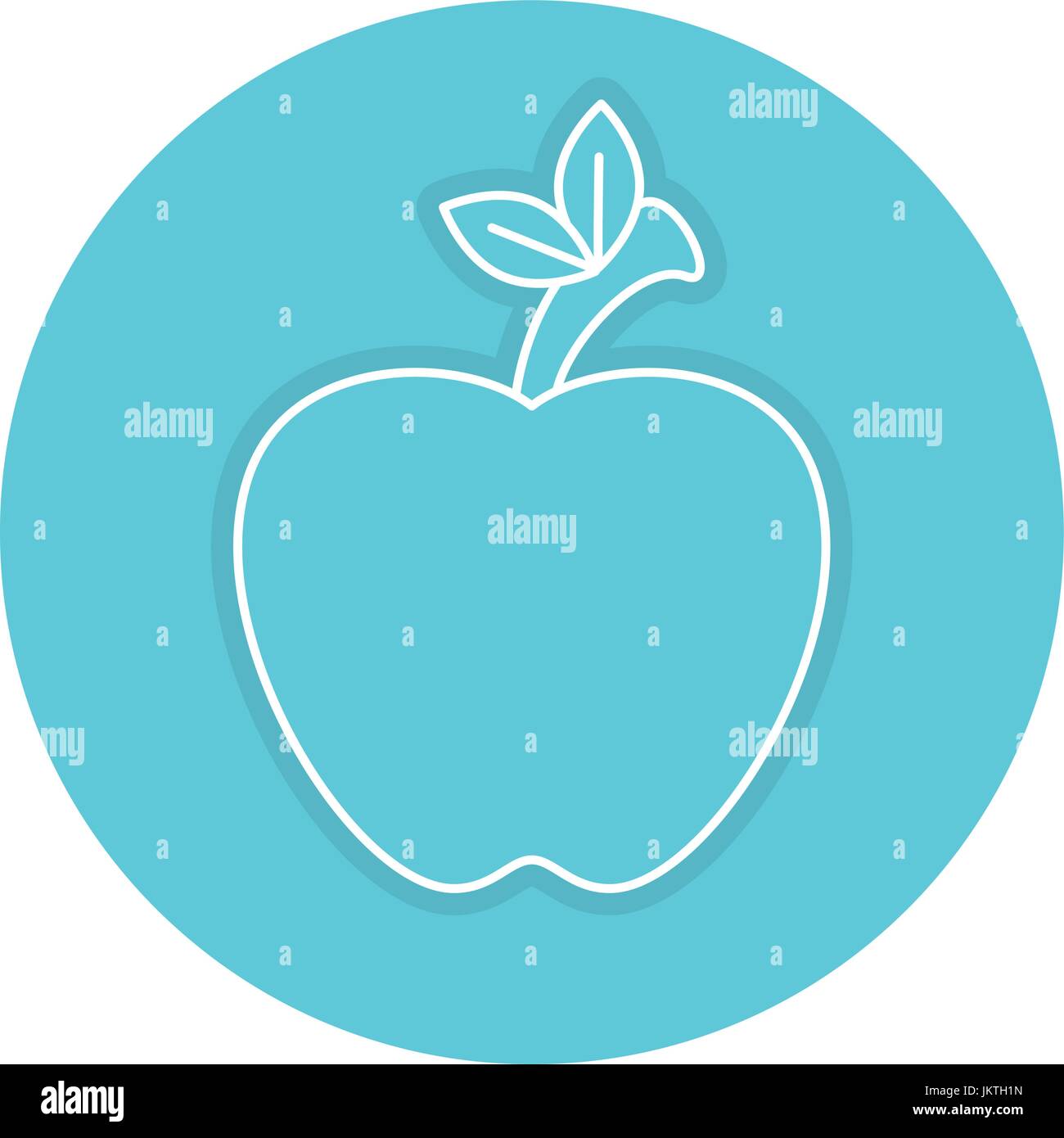 apple fresh fruit icon Stock Vector Image & Art - Alamy