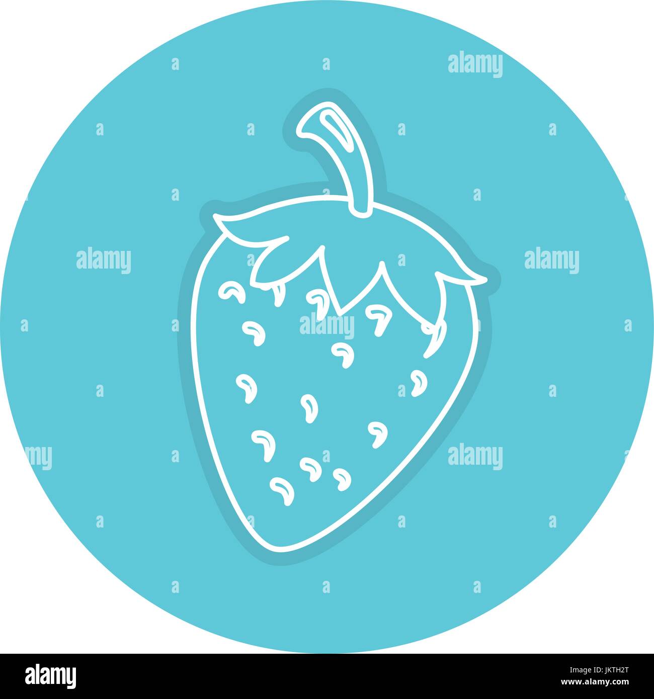 strawberry fresh fruit icon Stock Vector Image & Art - Alamy