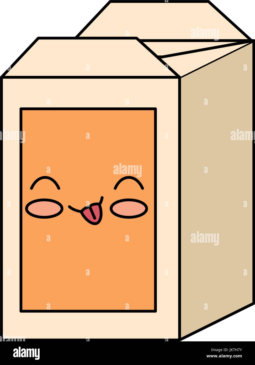 juice carton box kawaii character Stock Vector Image & Art - Alamy
