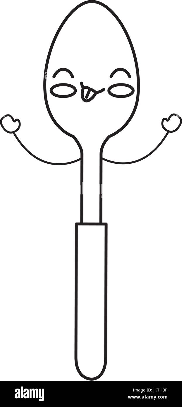 Spoon emoticon Black and White Stock Photos & Images - Alamy