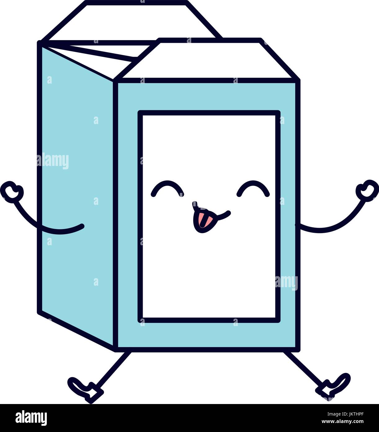 milk box kawaii character Stock Vector Image & Art - Alamy