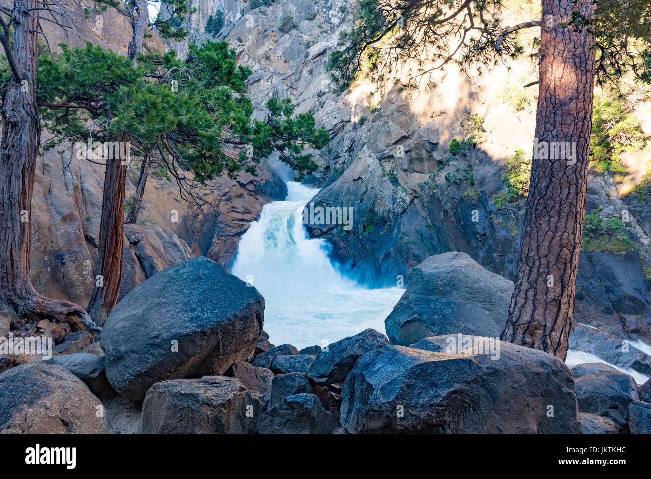 Roaring River Falls in Kings Canyon National Park, California Stock ...