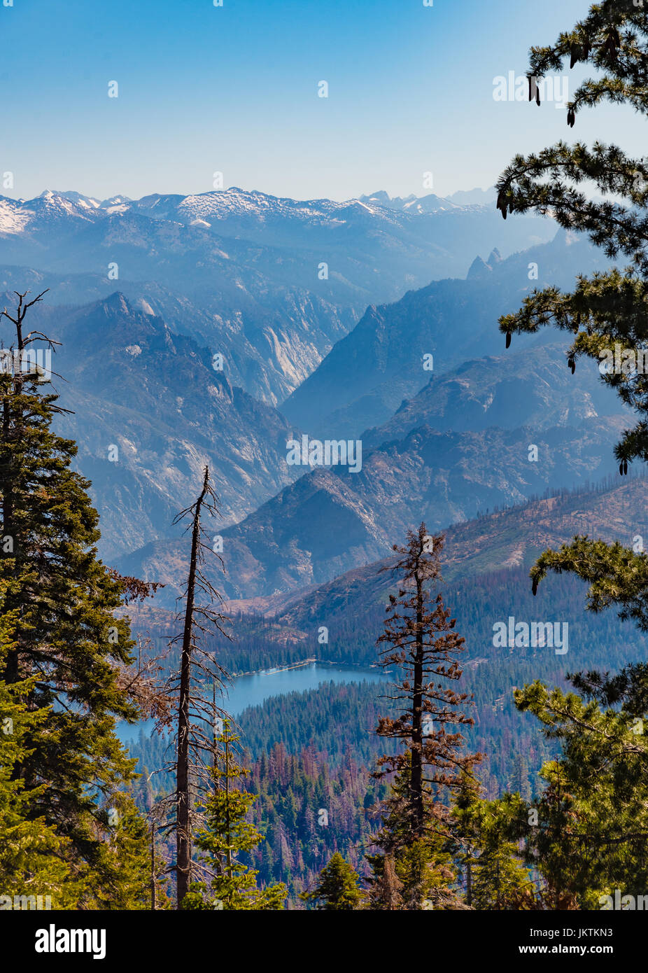 Looking towards Hume Lake from the Panoramic Point overlook in Kings ...