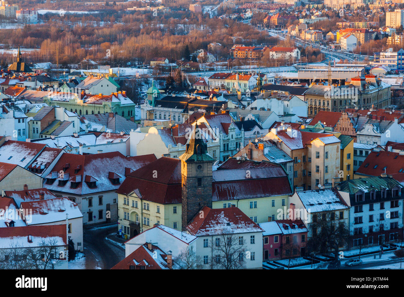 Aerial view of Pilsen. Pilsen, Bohemia, Czech Republic Stock Photo - Alamy