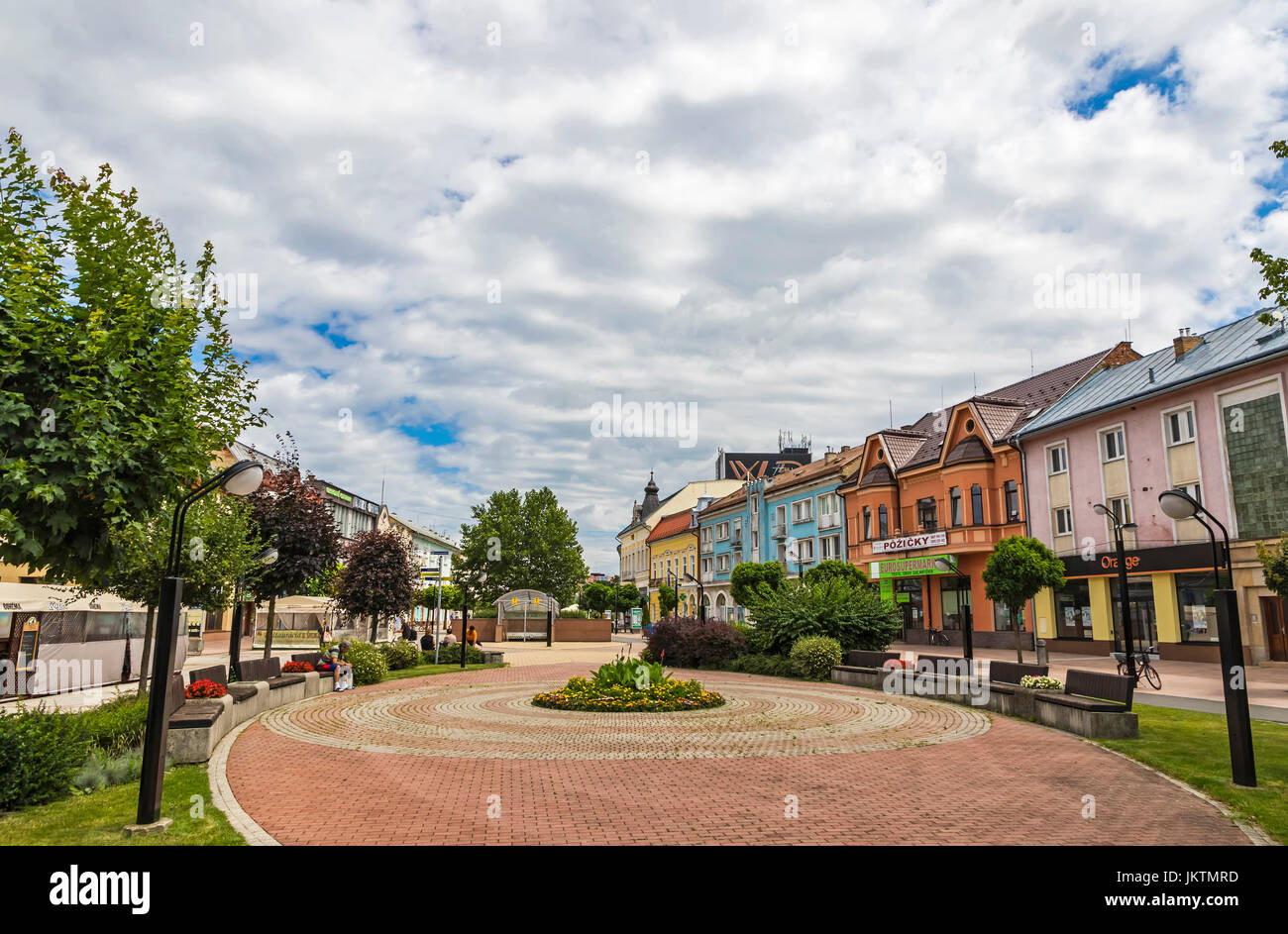 MICHALOVCE, SLOVAKIA - JULY 3, 2017: The Liberation Square (Slovak ...